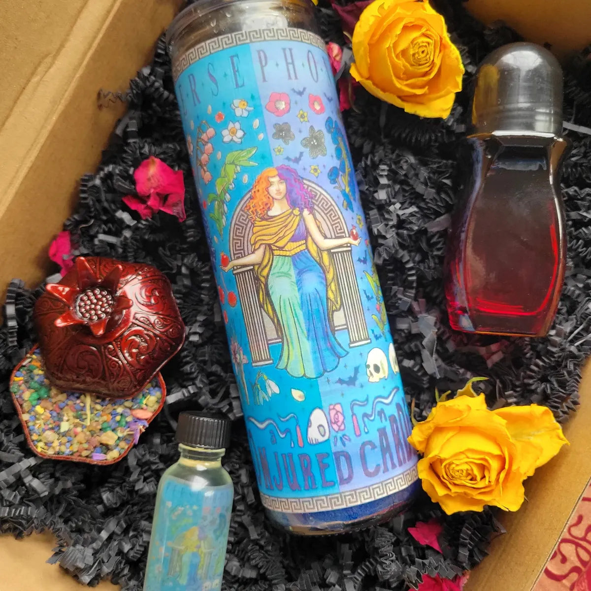 Persephone Altar Spell Set-Rebirth, Duality, Wisdom, Power, Strength ...
